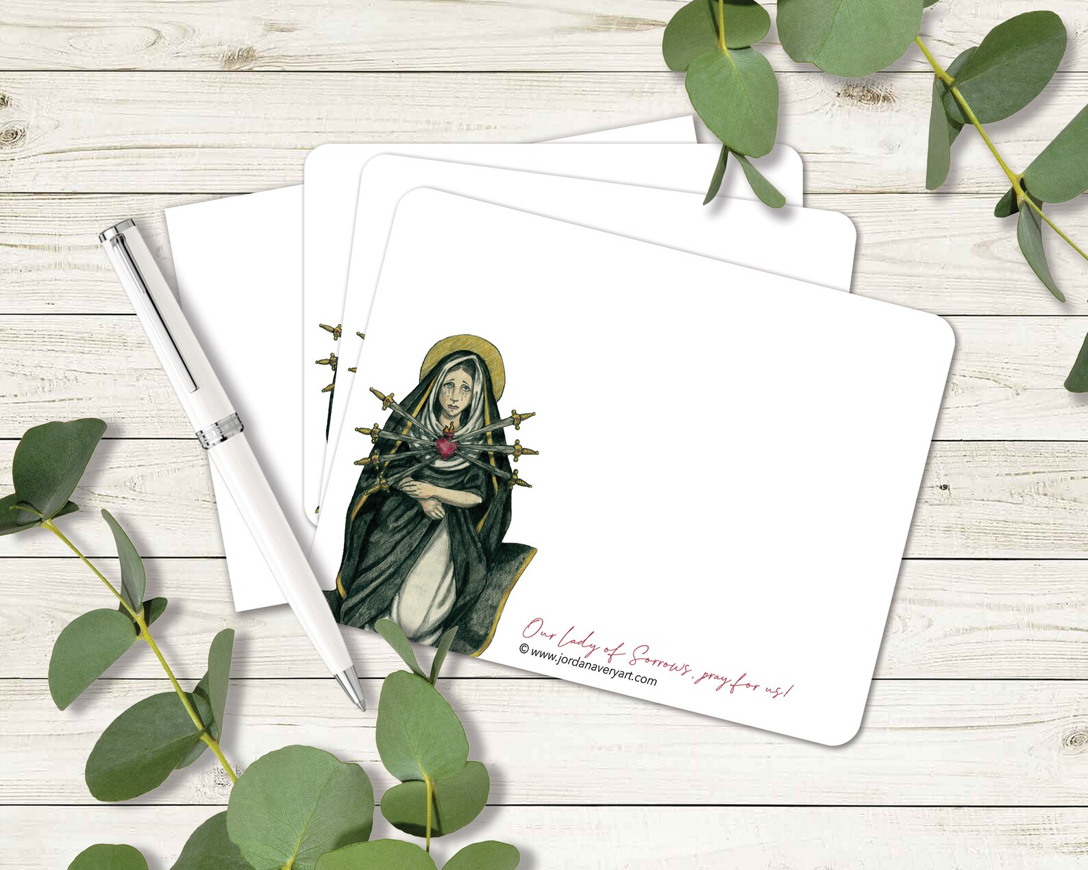 Saints of God Flat Note Card and Envelope Set - Etsy