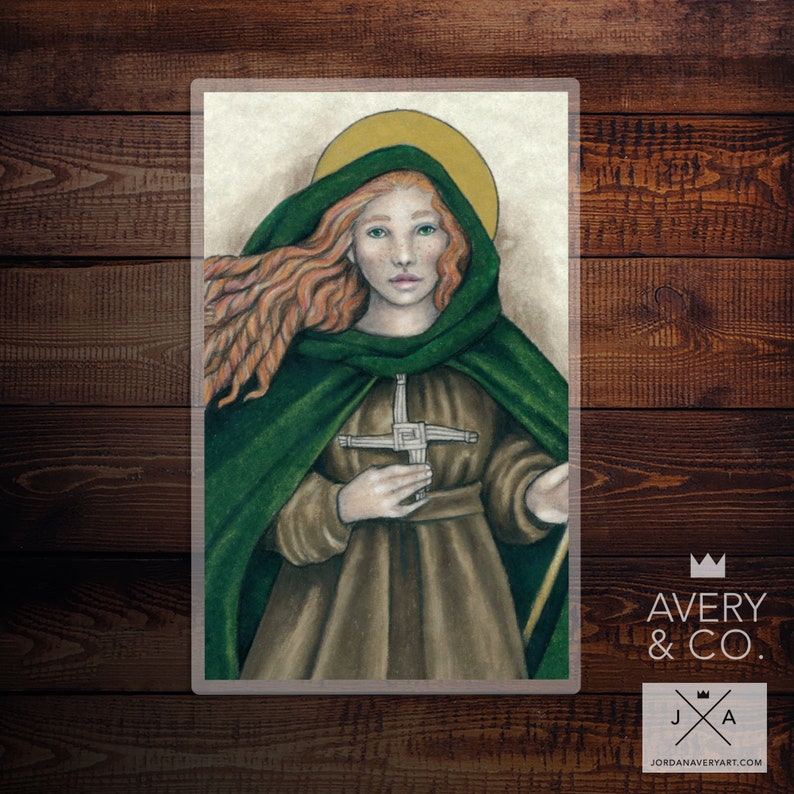 Saint Brigid Prayer Card - Etsy