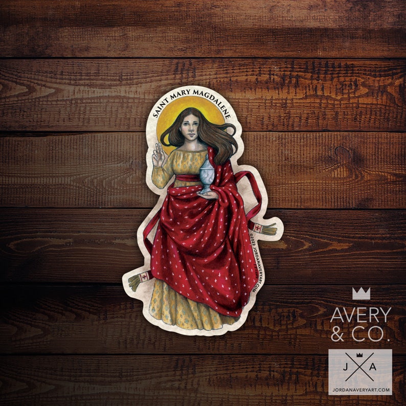 Saint Mary Magdalene Vinyl Waterproof Sticker - Etsy