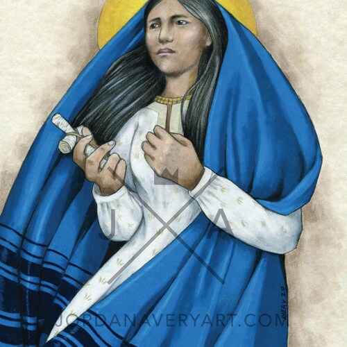 Saint Kateri Tekakwitha Saint Print Saint Card Catholic - Etsy