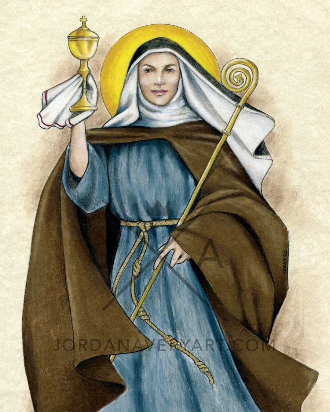 Saint Clare of Assisi Art Print - Etsy