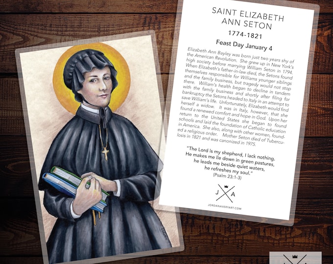 St Elizabeth Ann Seton Prayer, Personalized Confirmation Gift; Catholic ...