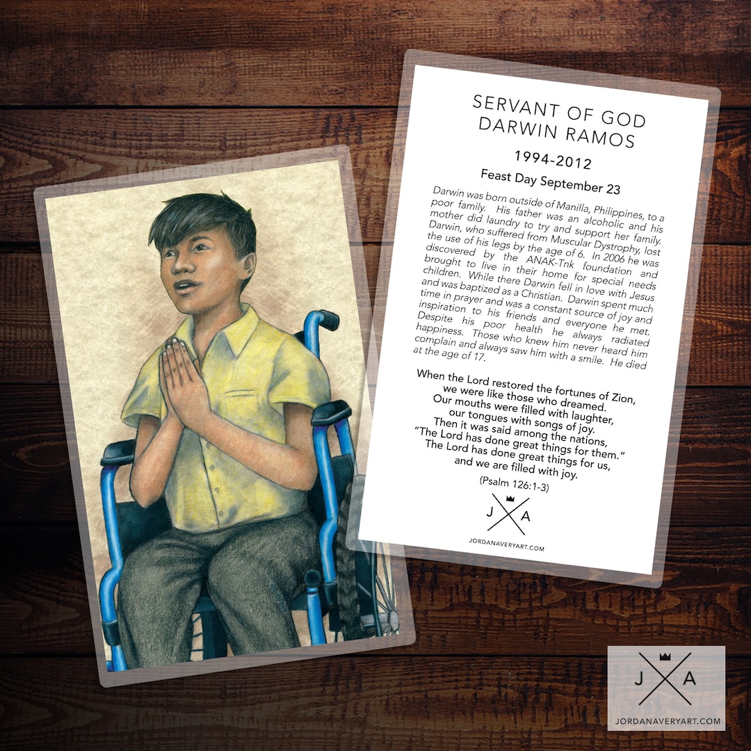 Servant of God Darwin Ramos Prayer Card - Etsy