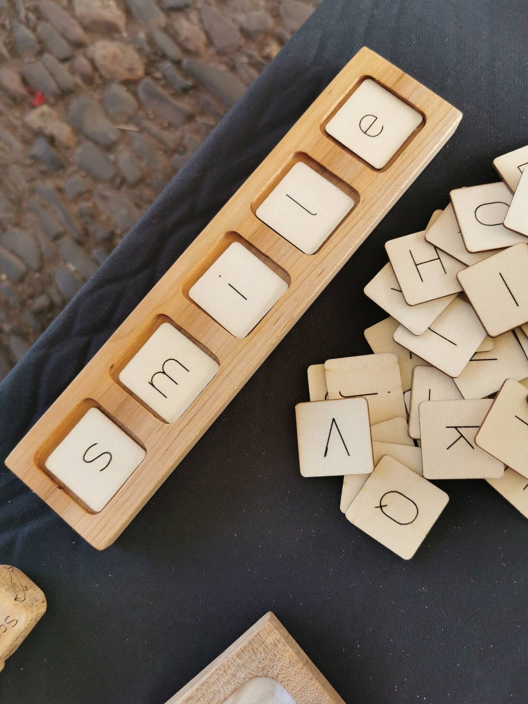 Alphabet Letter Tiles Movable Alphabet Movable Letters - Etsy