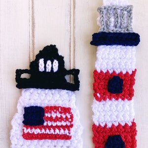 PATTERN | Crochet Lighthouse Applique | Coastal | Nautical | Simple ...