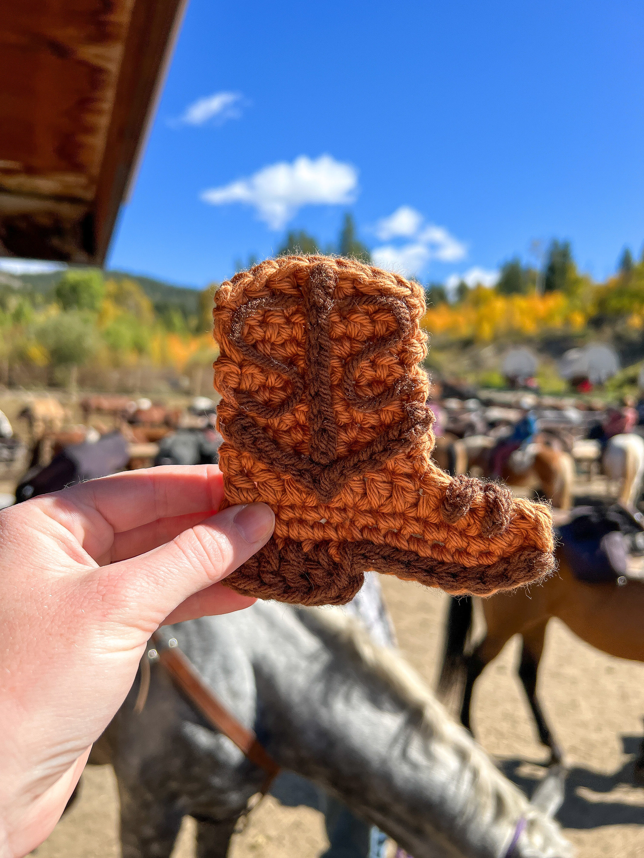 PATTERN Crochet Cowboy Boot Applique - Boot - Ornament - Gift - Western ...