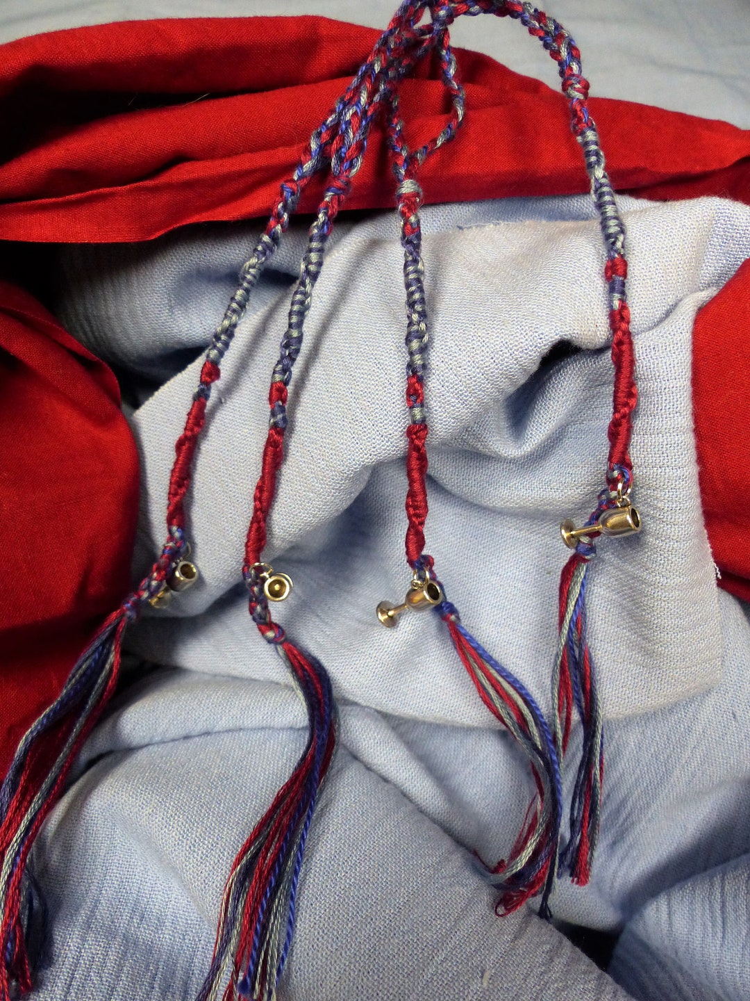 Water Into Wine Tzit-tzits/tassels - Yeshua/jesus Series (4 Tassels in ...
