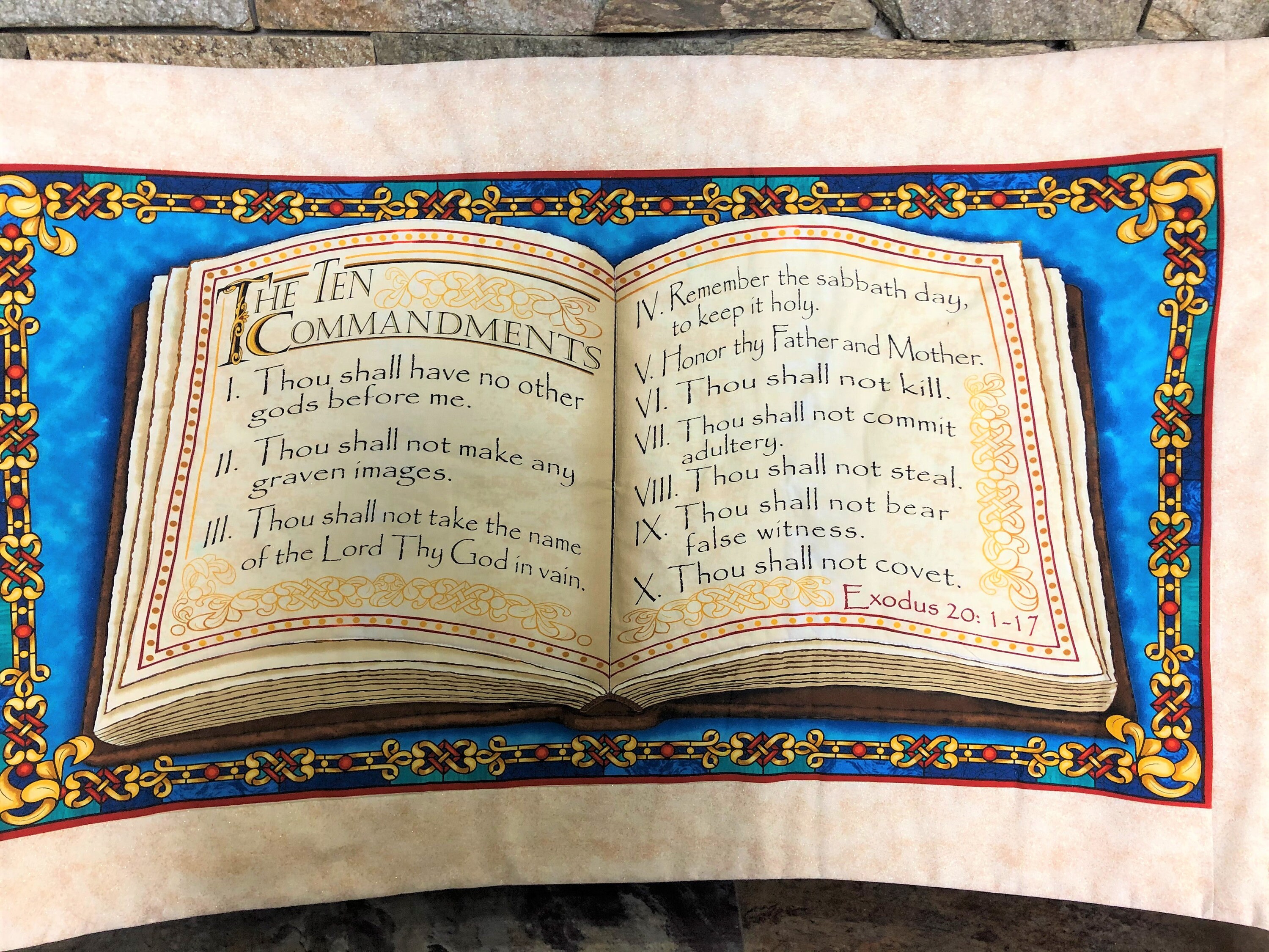 3D Torah Scroll Ten Commandments | Etsy