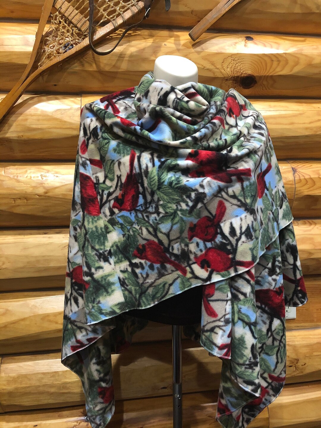 Cardinal Party Serape ~ Small Serape 1.5 Yards X 54" ~ 100% Anti-pill ...