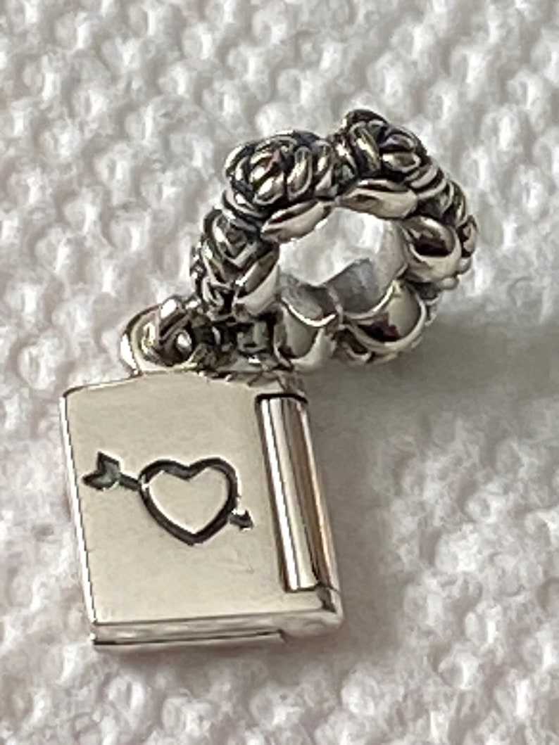 Pandora Charms Love Note Card Dangle Happy Valentine Day | Etsy