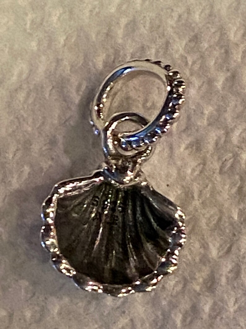 Pandora Charms Ocean Shell Dangle Silver Shell Beach Charm | Etsy