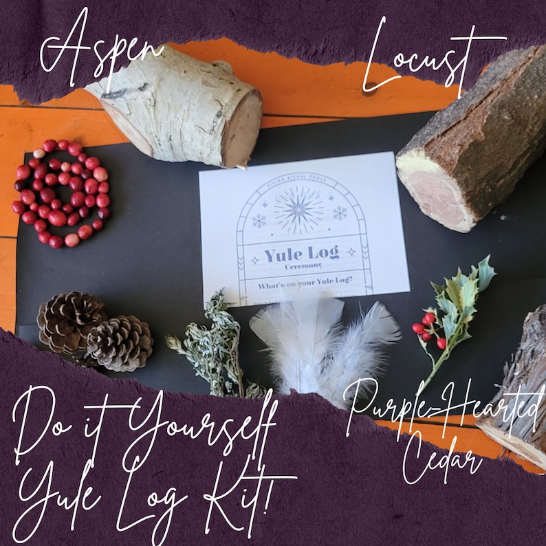 DIY- Yule Log- Winter Solstice- Ritual and Log Included - Etsy
