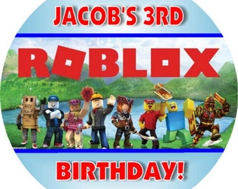Roblox Birthday Stickers | Etsy