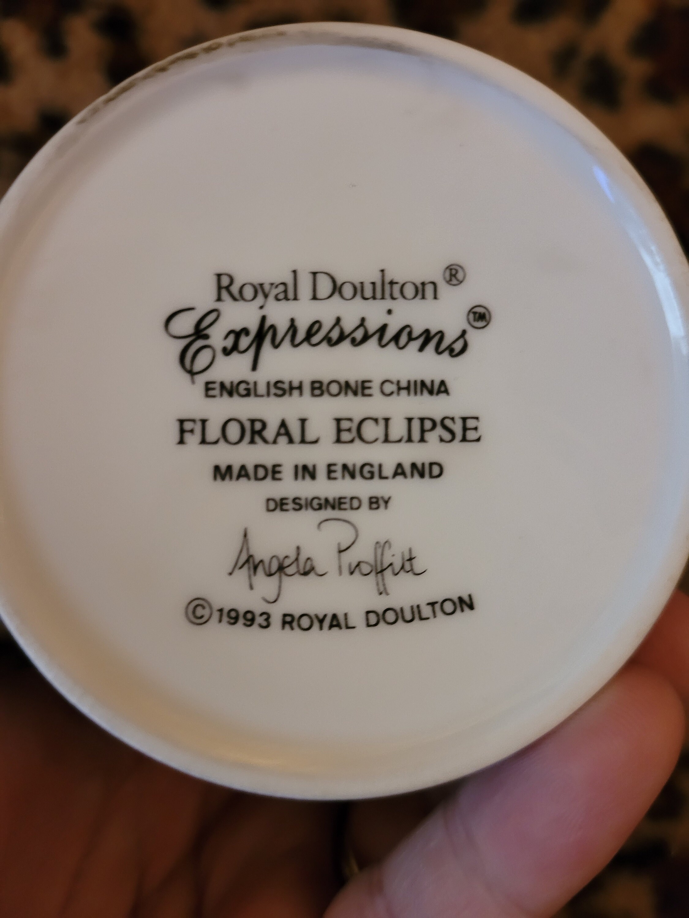 Royal Doulton Floral Eclipse Coffee Mug Black Flower Mug - Etsy