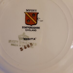 Myott Rosita Pattern Staffordshire England Dinnerware Set - Etsy