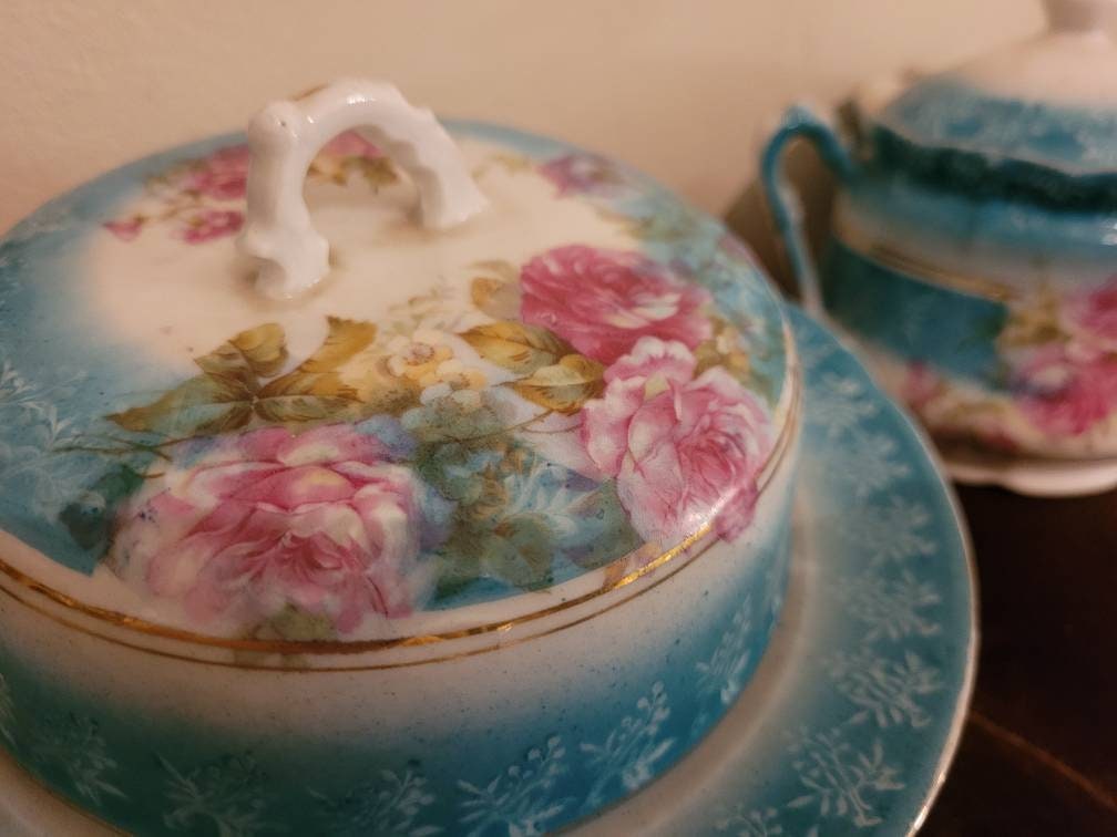 German Tea Set, Antique, Pre-wwi, Hand Painted Prussian Floral - Etsy