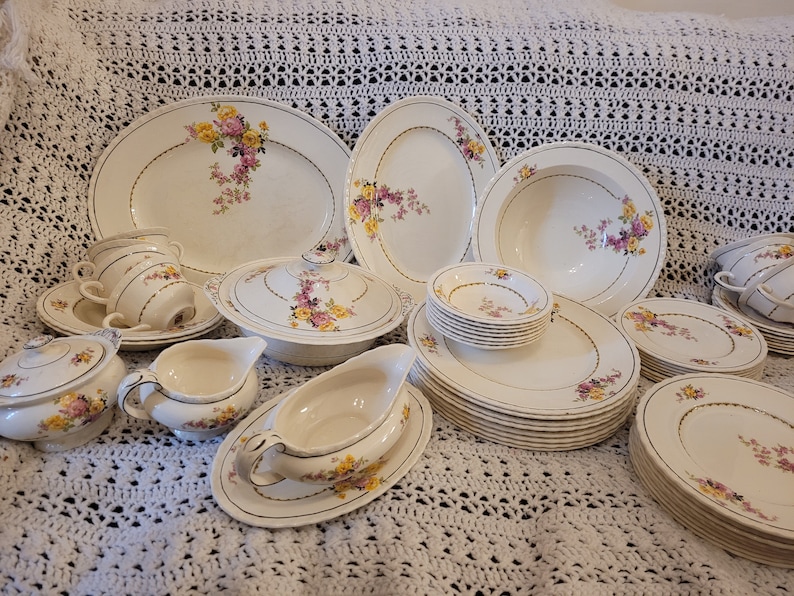 Myott Rosita Pattern Staffordshire England Dinnerware Set - Etsy