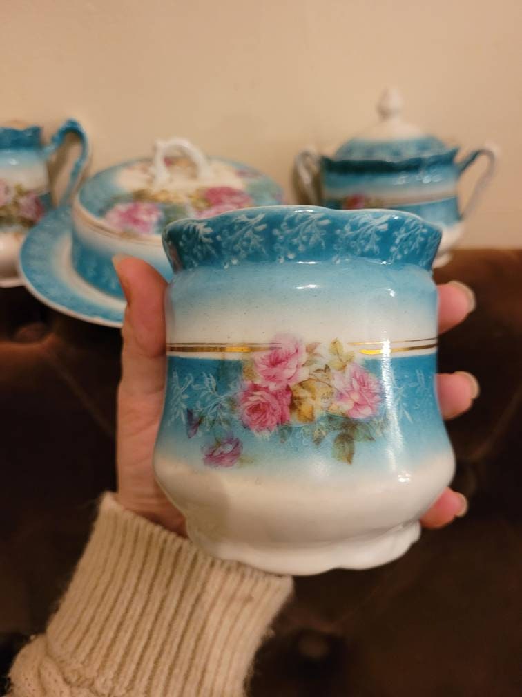 German Tea Set, Antique, Pre-wwi, Hand Painted Prussian Floral - Etsy