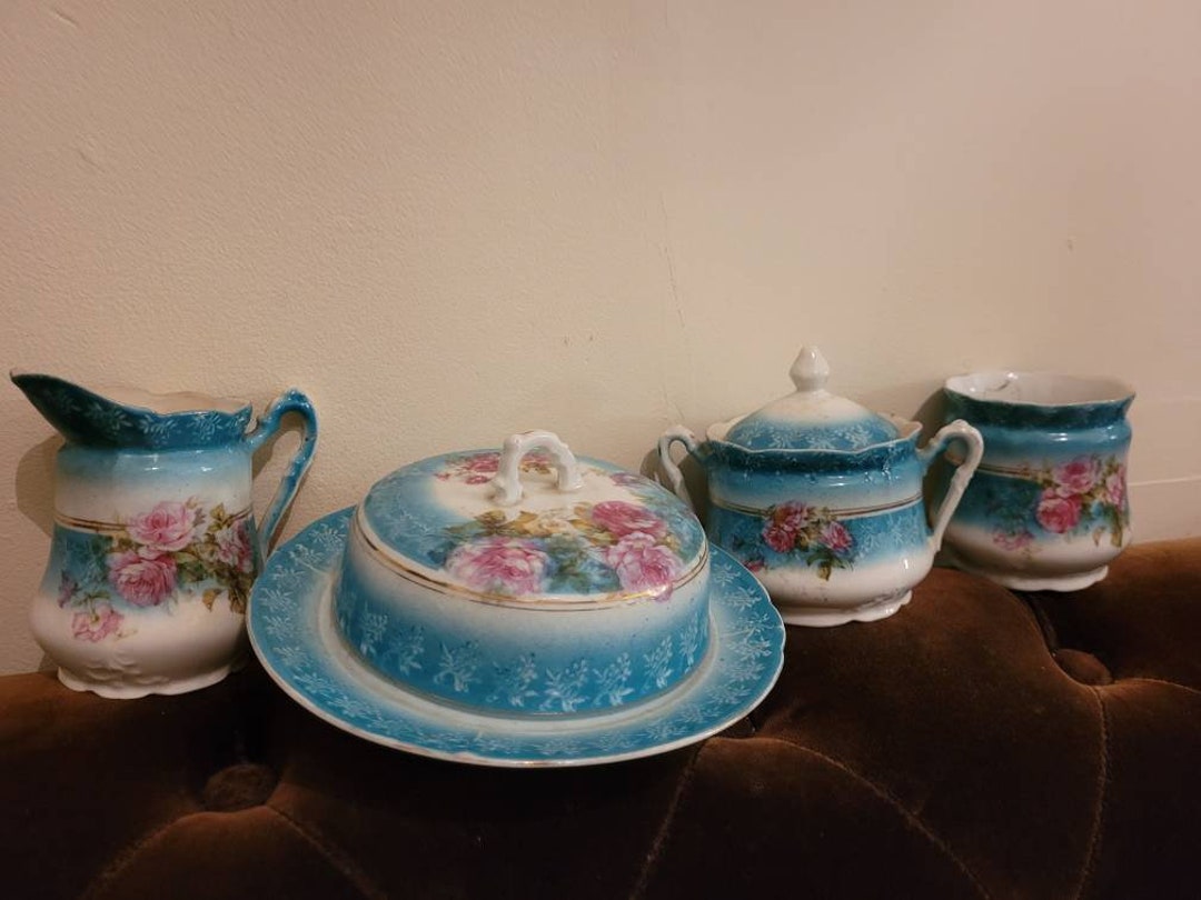 German Tea Set, Antique, Pre-wwi, Hand Painted Prussian Floral - Etsy