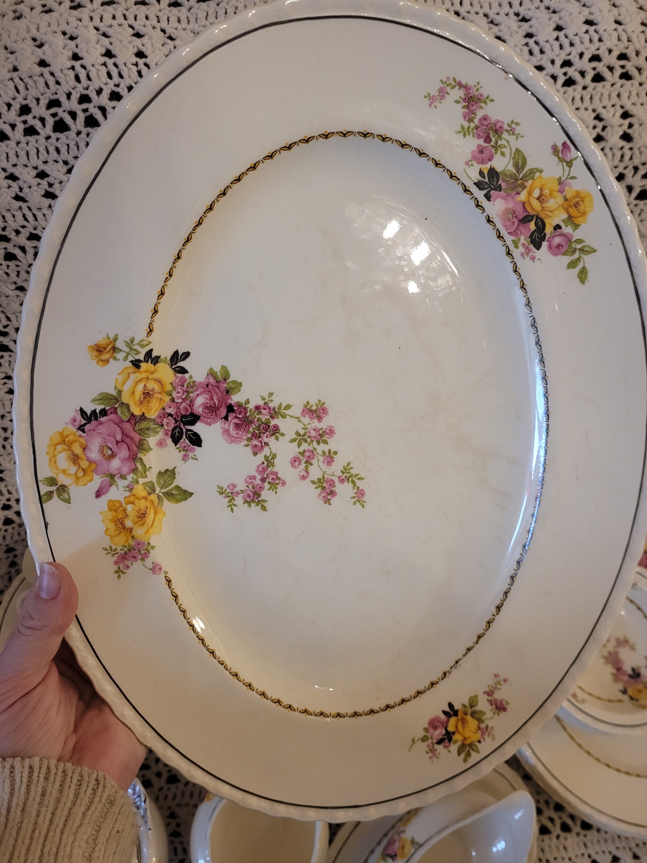 Myott Rosita Pattern Staffordshire England Dinnerware Set - Etsy