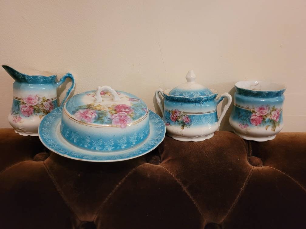 German Tea Set, Antique, Pre-wwi, Hand Painted Prussian Floral - Etsy