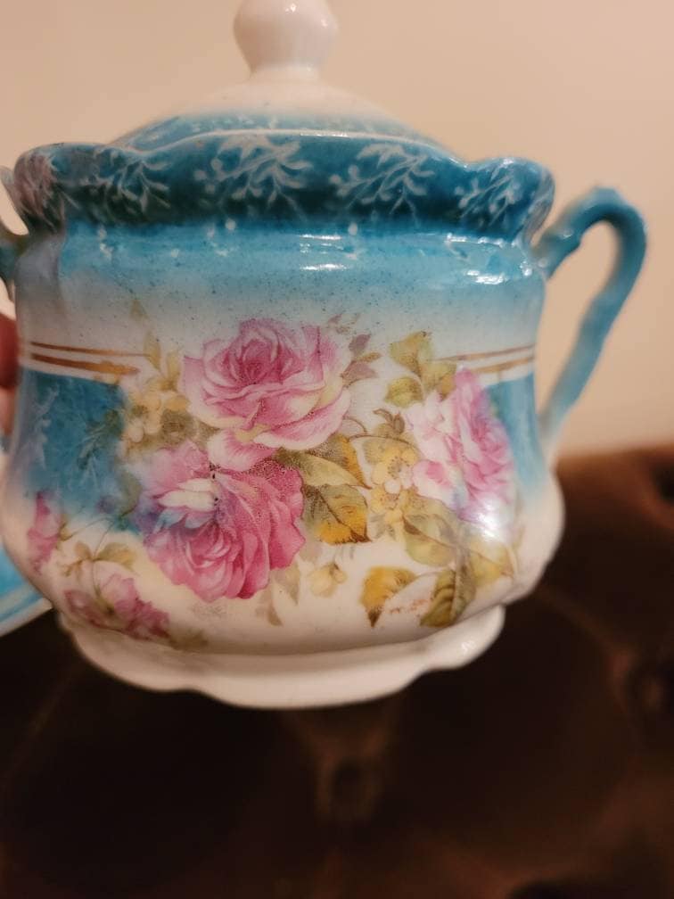 German Tea Set, Antique, Pre-wwi, Hand Painted Prussian Floral - Etsy