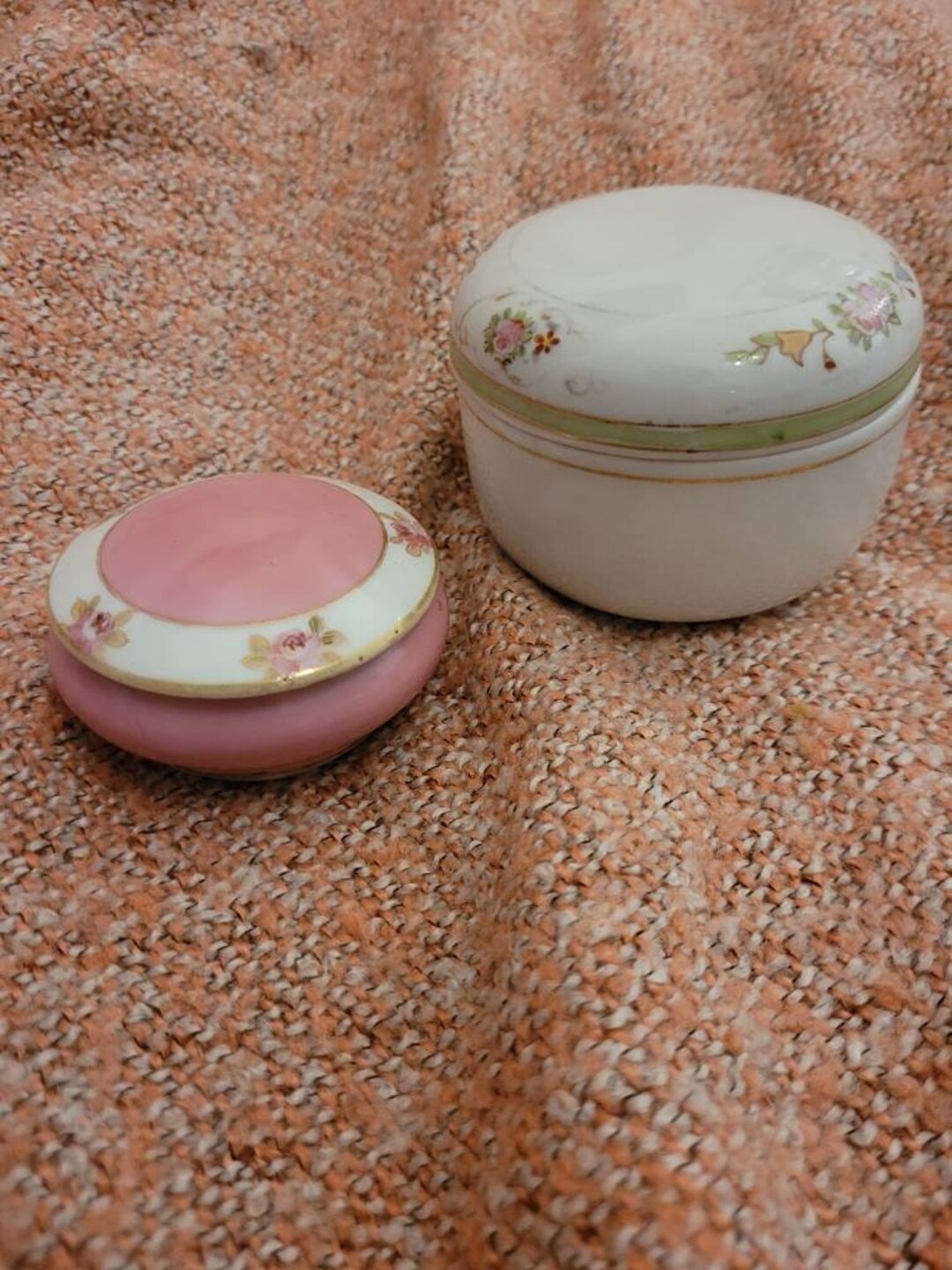 Nippon Dresser Boxes, Jewelry Boxes, Trinket Dish, Floral - Etsy