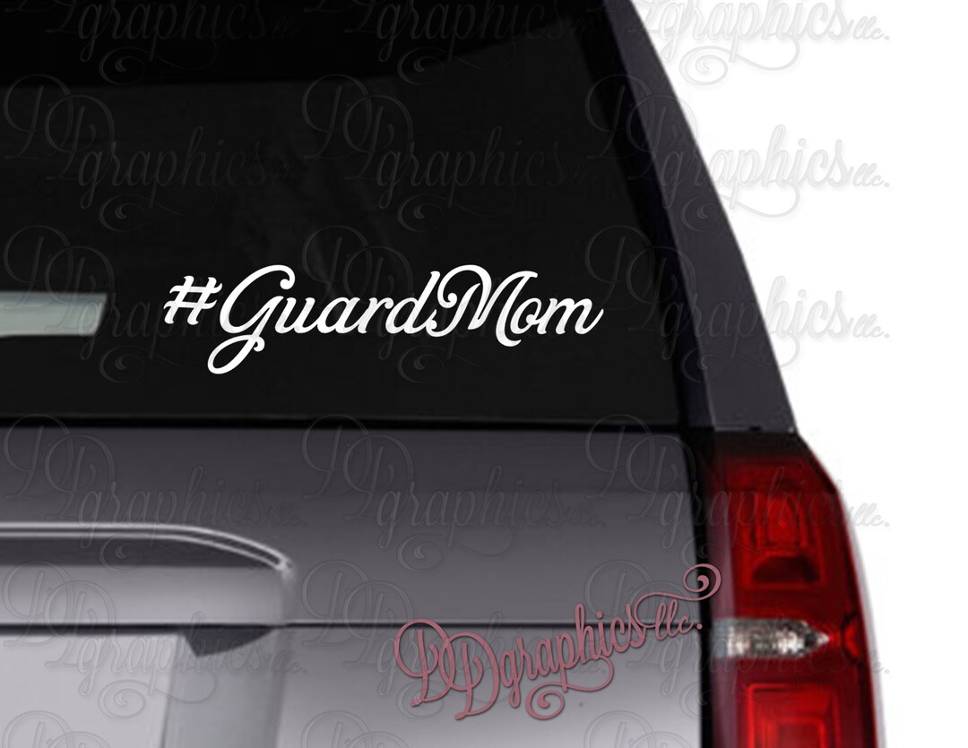 Guard Mom Hashtag Vinyl Decal / Color Guard / Color Guard / - Etsy