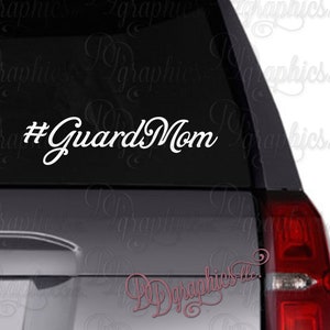 Guard Mom Hashtag Vinyl Decal / Color Guard / Color Guard / - Etsy