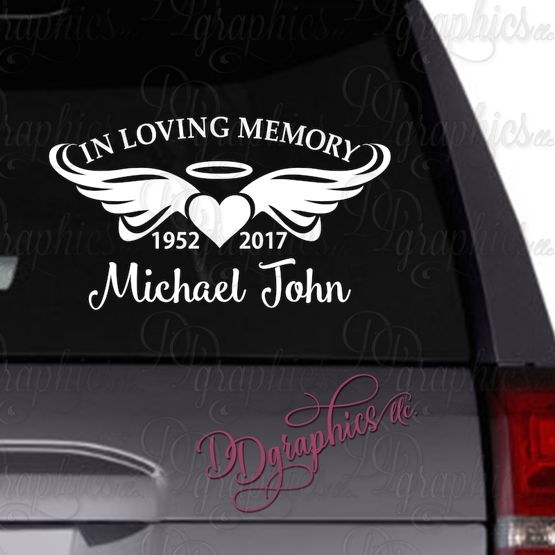 In Loving Memory Car Decal - Etsy