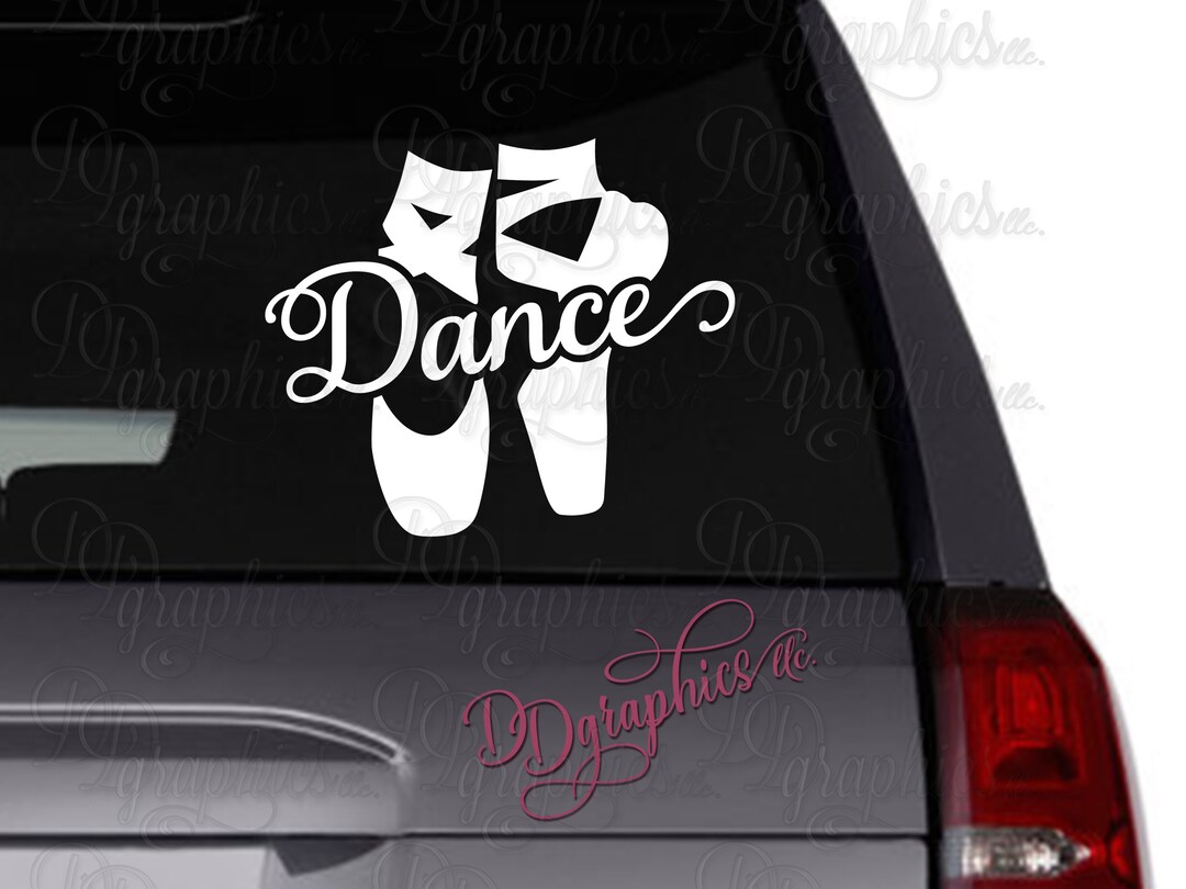 Dance Ballet Slippers Vinyl Decal/ Dance Decal / Ballet Shoes / Car ...