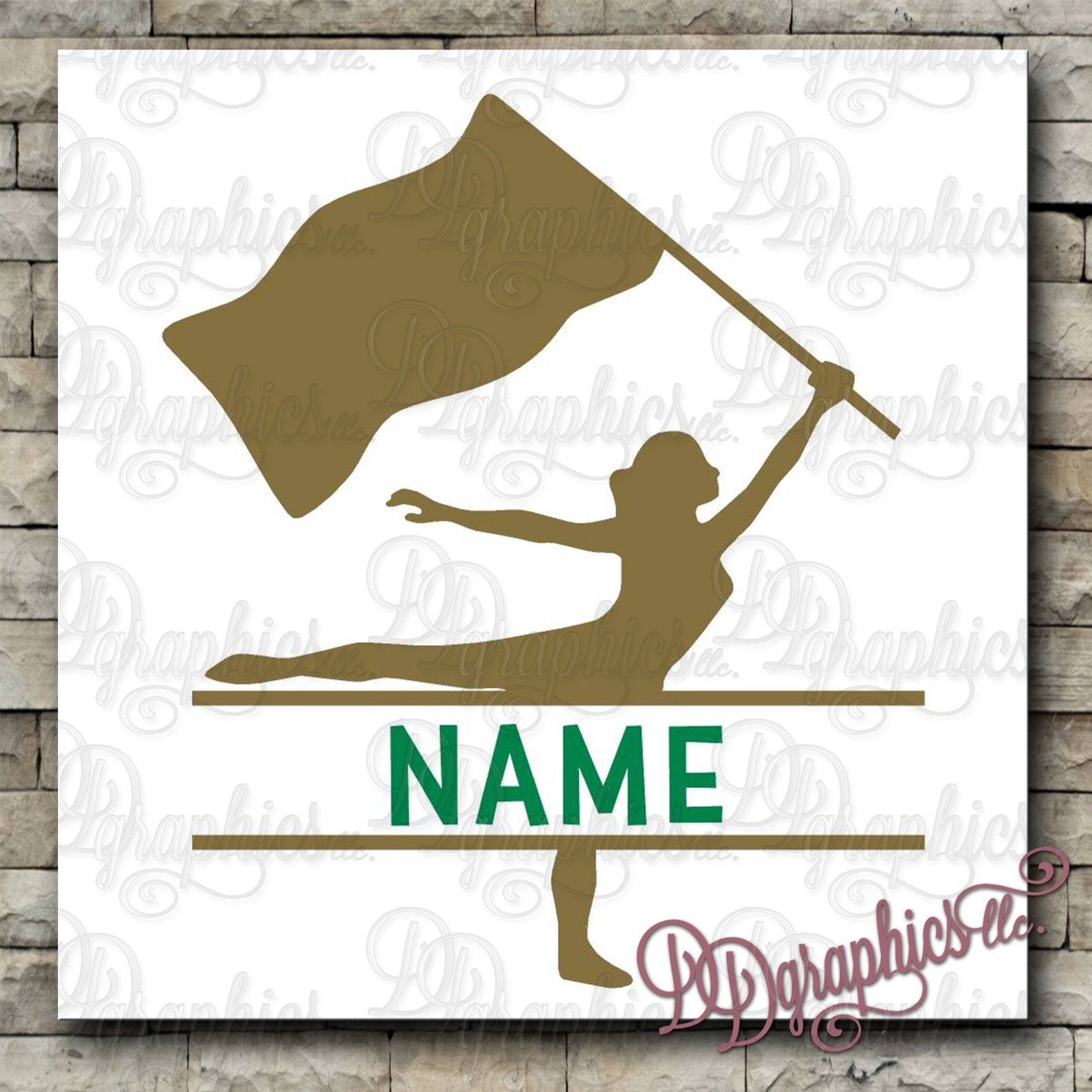Color Guard With Name Vinyl Decal / Colorguard Decal / Color | Etsy