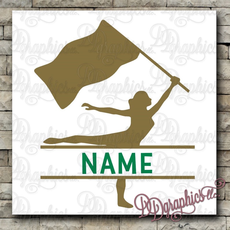 Color Guard with Name vinyl decal / Colorguard Decal / Color | Etsy ...