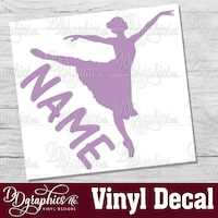 Ballet Dancer Car Decal - Etsy