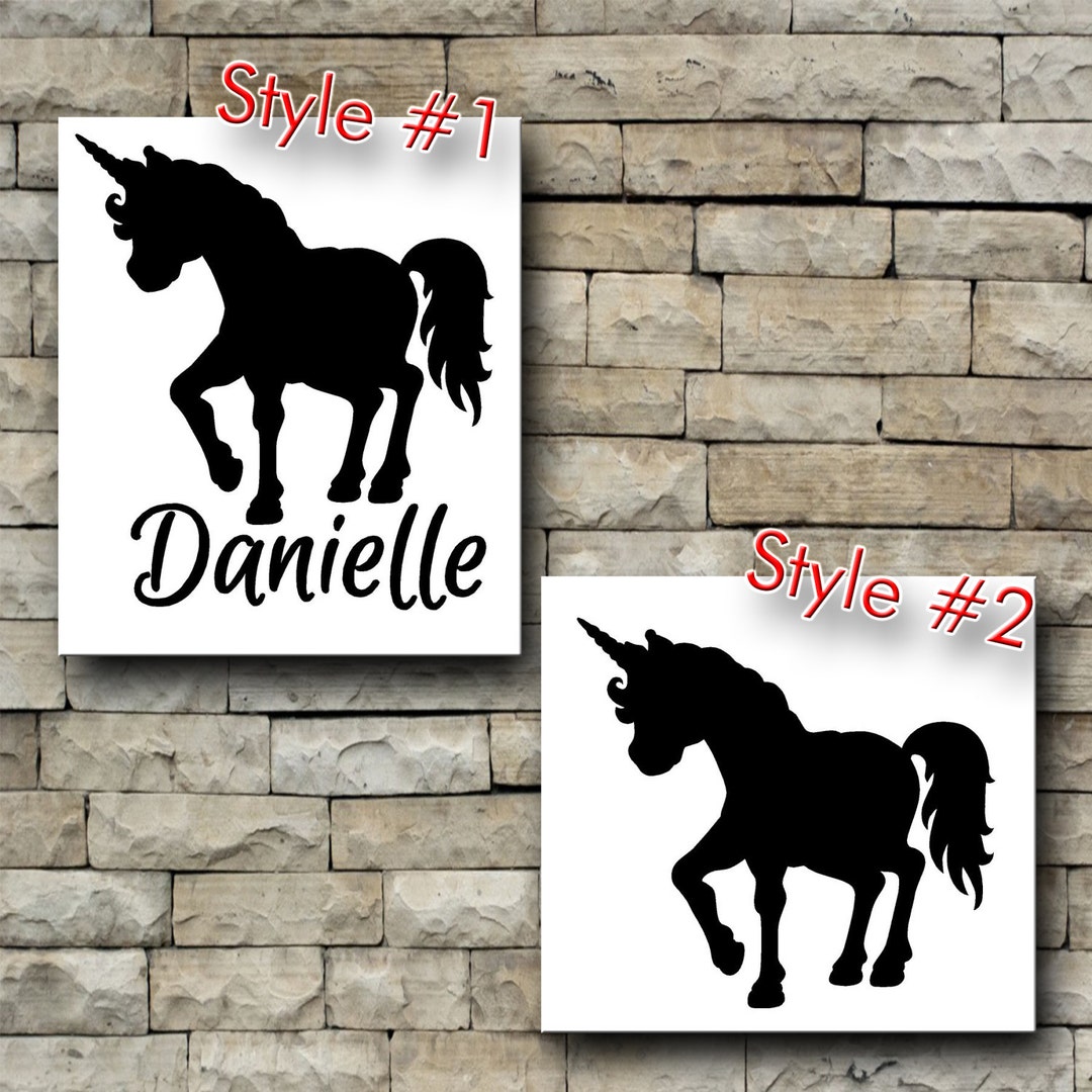 Unicorn Vinyl Decal / Personalized Decal / Vinyl Decal / Car - Etsy