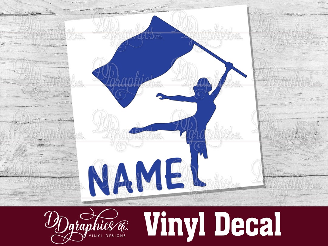 Color Guard Personalized Vinyl Decal /guard Personalized Vinyl Decal ...