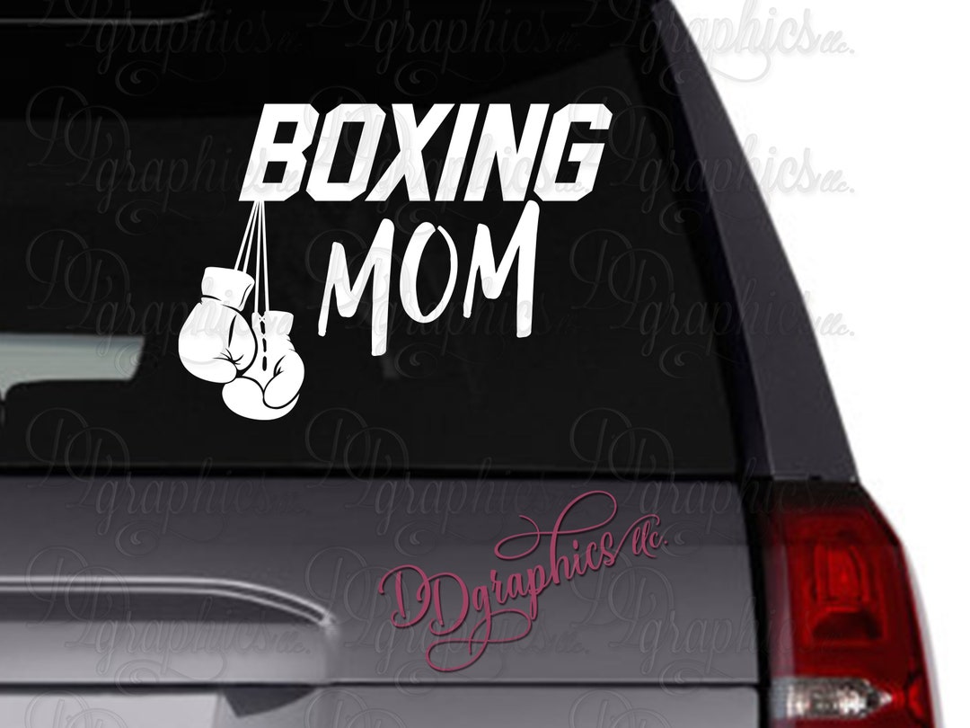 Boxing Mom Vinyl Decal / Boxing Mom Sticker / Boxing Decal / - Etsy