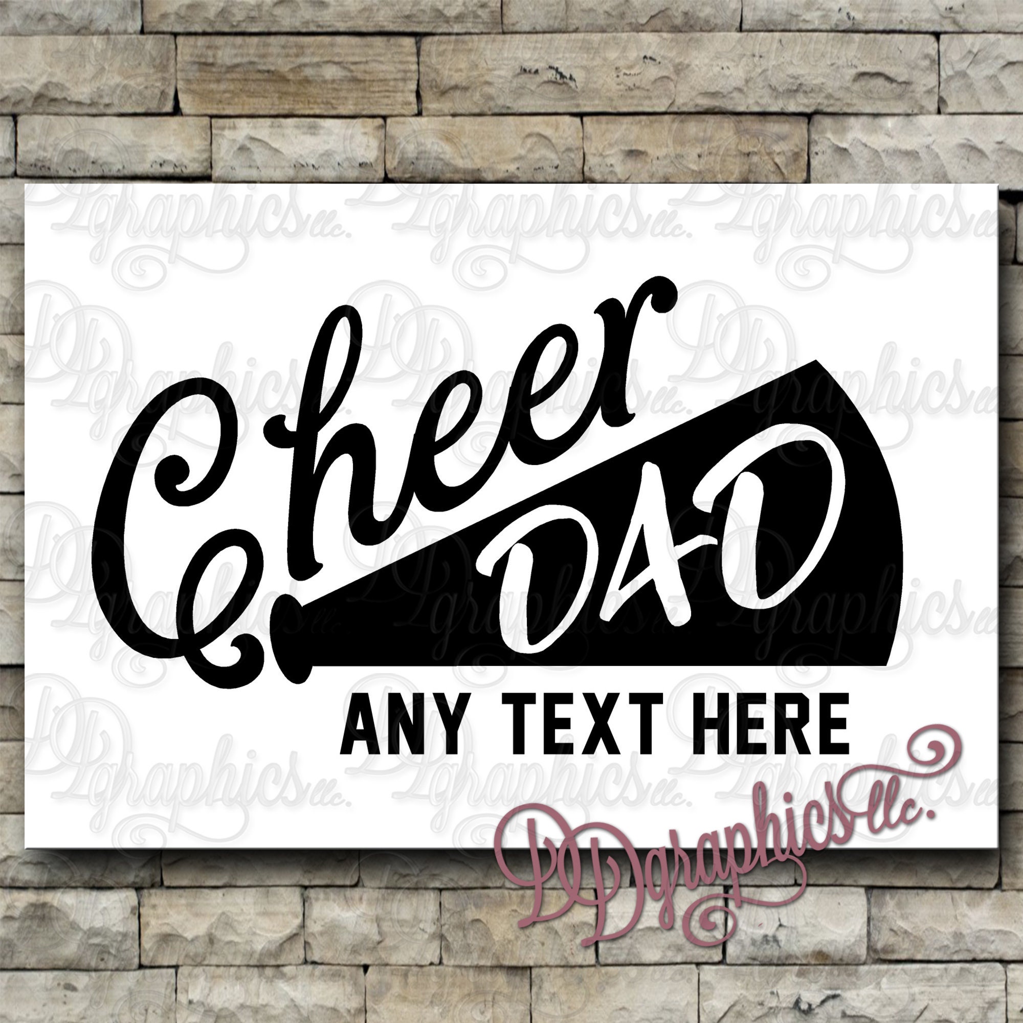 Cheer Dad Vinyl Decal/car Decal/personalized | Etsy