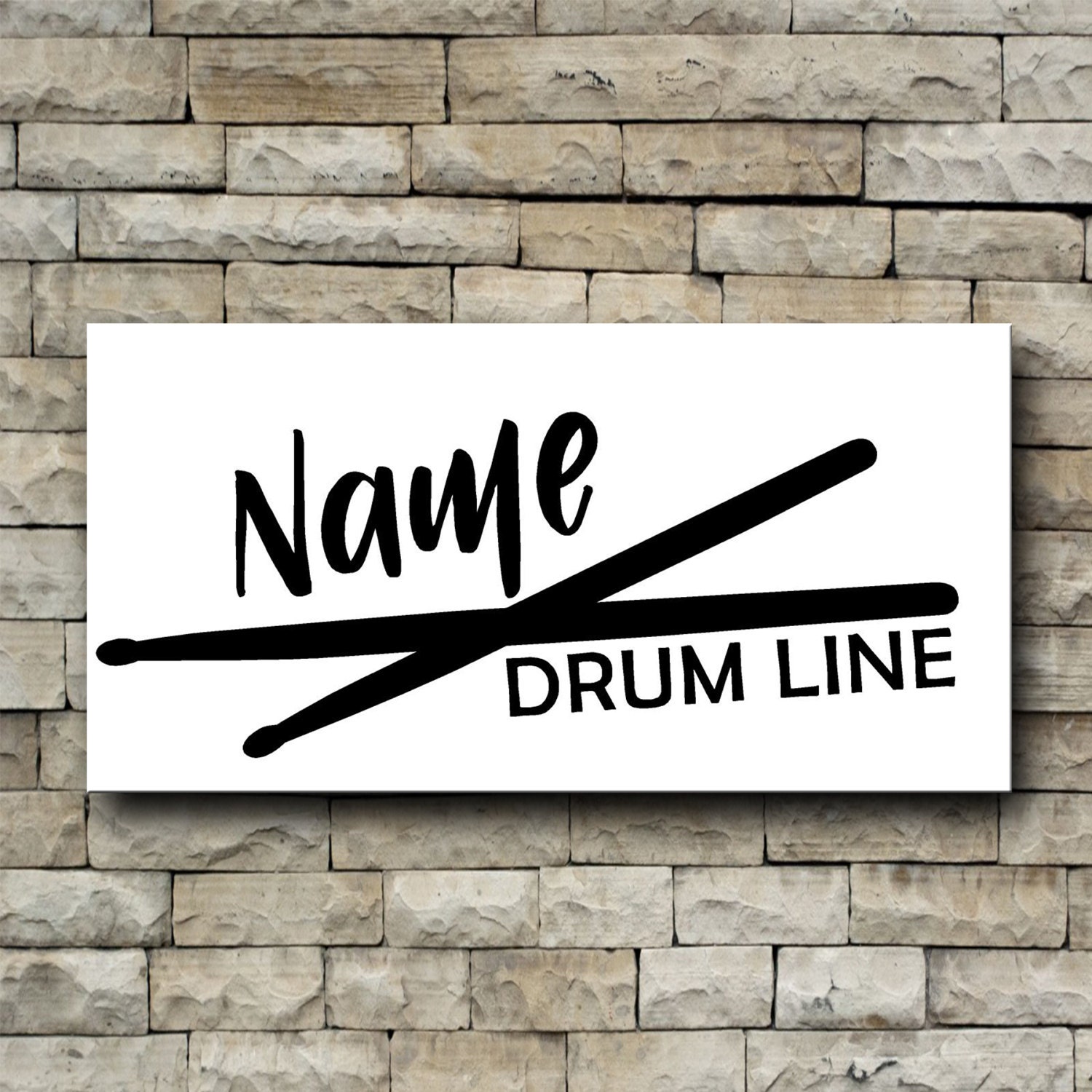 Drum Line Vinyl Decal / Personalized Decal / Drummer / Drum - Etsy