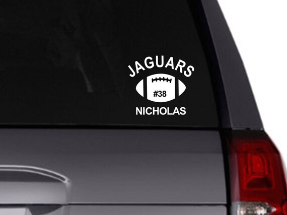 Football Vinyl Car Decal / Football Team Decal / Personalized | Etsy