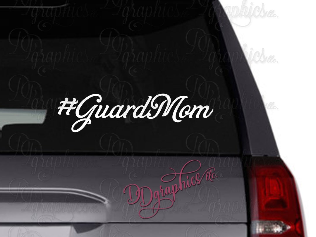 Guard Mom Hashtag Vinyl Decal / Color Guard / Guard Sticker / Hash Tag ...