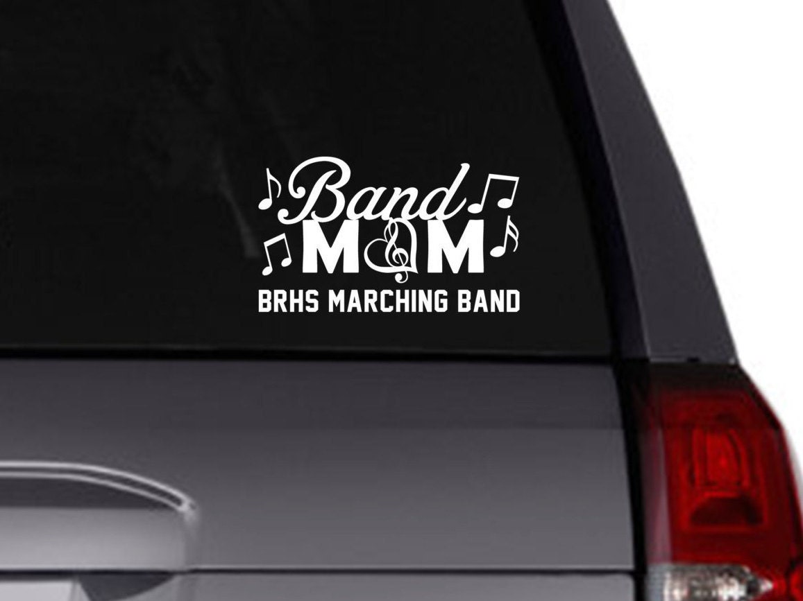 Band Mom Vinyl Decal / Band Decal / Car Decal / Personalized - Etsy