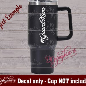 Guard Mom Hashtag Vinyl Decal / Color Guard / Guard Sticker / Hash Tag ...