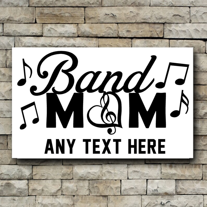 Band Mom Vinyl Decal / Band Decal / Car Decal / Personalized - Etsy