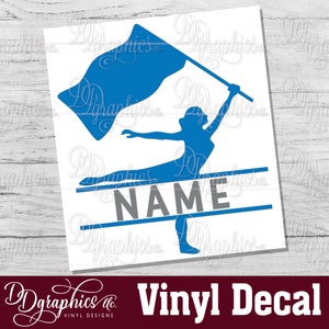 Color Guard Personalized Vinyl Decal, Custom Color Guard Sticker With ...