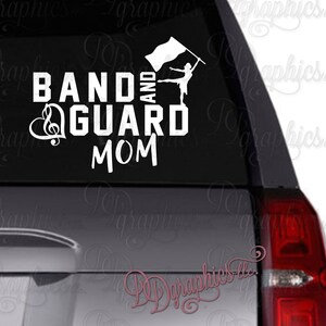Band and Guard Mom Decal / Vinyl Decal / Car Decal/ Guard Mom | Etsy
