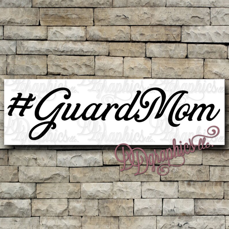 Guard Mom Hashtag Vinyl Decal / Color Guard / Color Guard / | Etsy