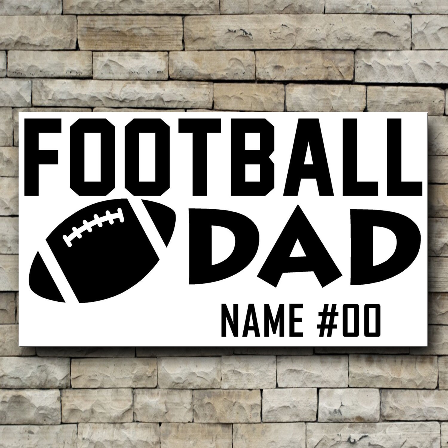 Football Dad Vinyl Decal / Football Decal / Football Dad / | Etsy