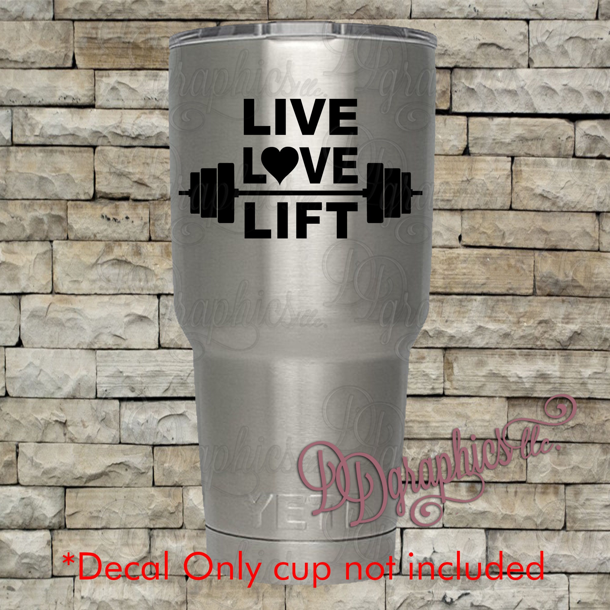 Live Love Lift vinyl decal / weight lifting decal / Car decal | Etsy