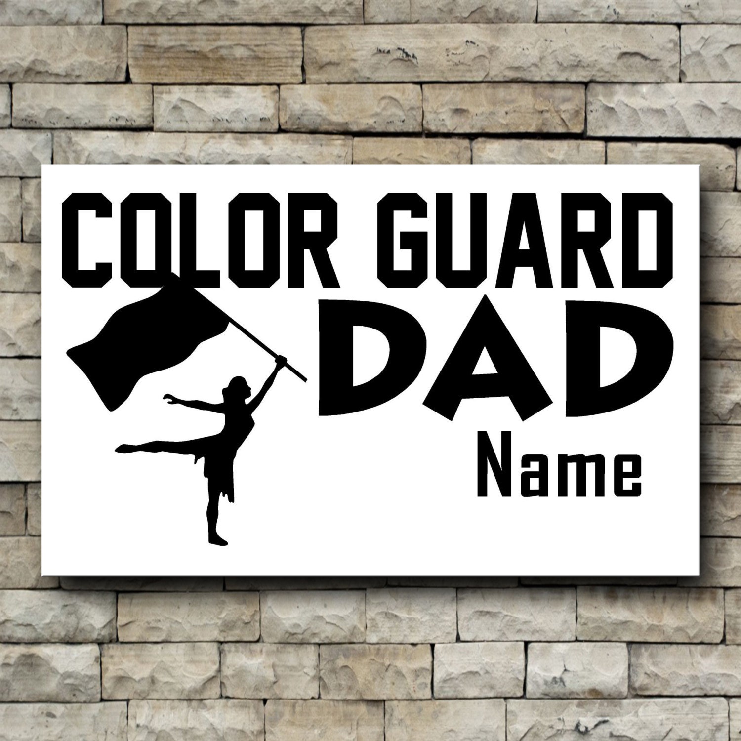 Color Guard Dad Vinyl Decal / Color Guard Decal / Personalized | Etsy